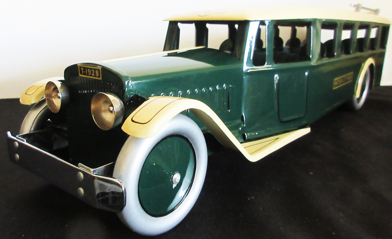 Intercity Metal Bus Circa 1930's Fully Restored - American Collectibles