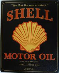 Shell Motor Oil Metal Sign - American Collectibles