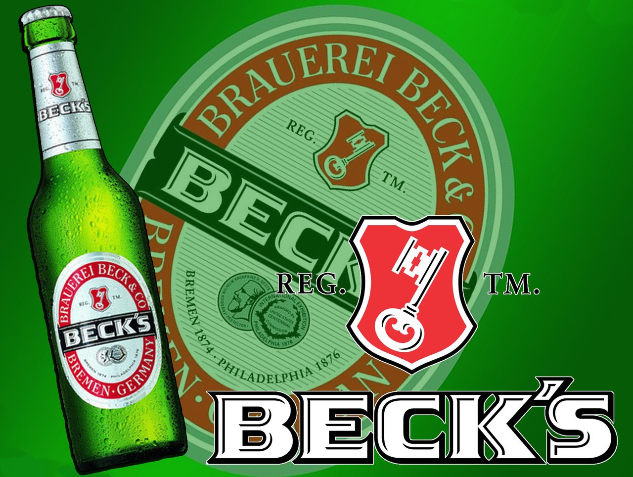 Beck's Beer Metal Sign