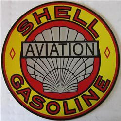 Shell Gasoline ( 12" Round ) Metal Sign - American Collectibles