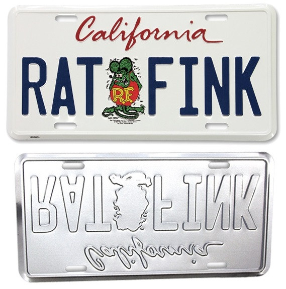 Rat Fink License Plate