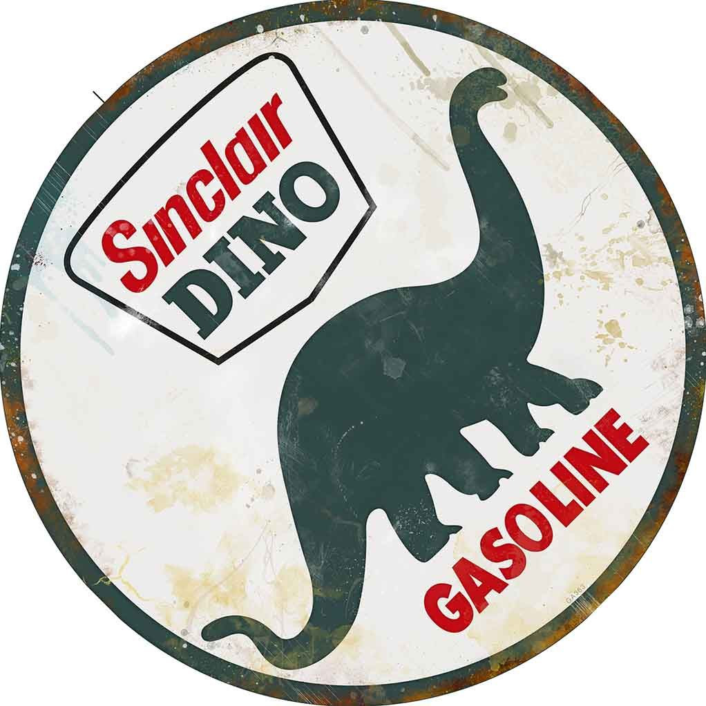 Sinclair Aircraft Gasoline 14" Round Sign - American Collectibles