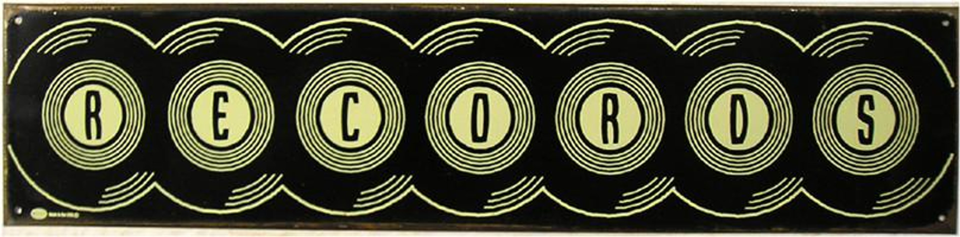 Records Rustic Metal Sign - American Collectibles
