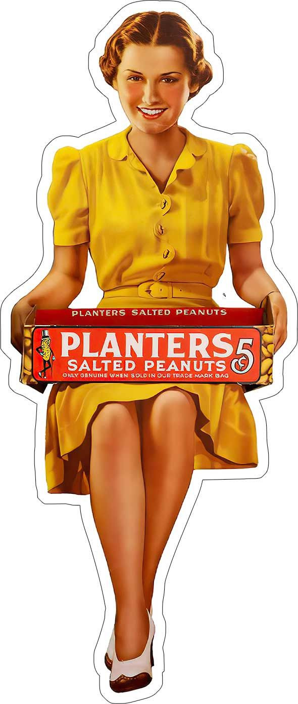 Vintage Style Ad of Planters Peanuts