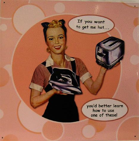 Hey You! Get Busy Metal Sign - American Collectibles