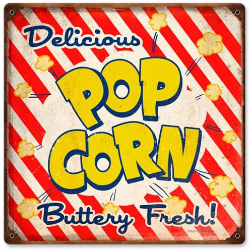 Pop Corn (vintage) Metal Sign - American Collectibles
