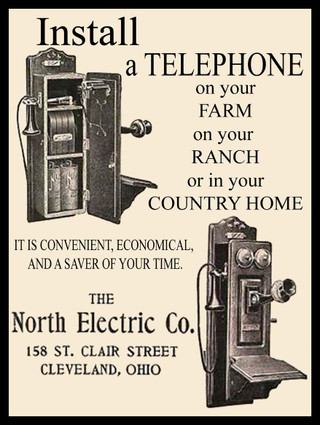 Bell Telephone Symbol of Service Advertisement Metal Sign - American ...