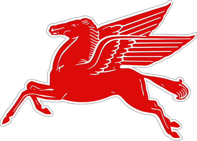 Mobil Pegasus 30" Laser Cut Sign - American Collectibles
