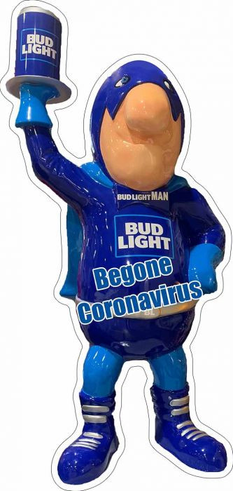 Bud Man Budweiser Beer 77" Tall - American Collectibles
