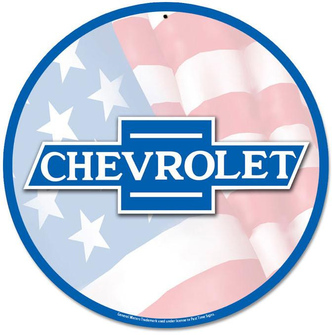 Chevrolet 14" Round Metal sign - American Collectibles