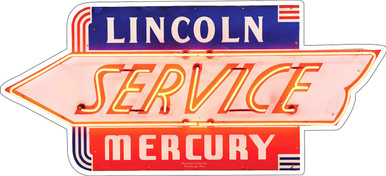 Lincoln Mercury Service Neon Style Plasma Cut Metal Sign - American ...