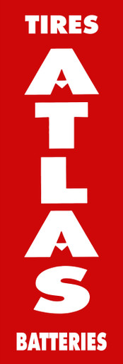 Atlas Tires Batteries Metal Sign - American Collectibles