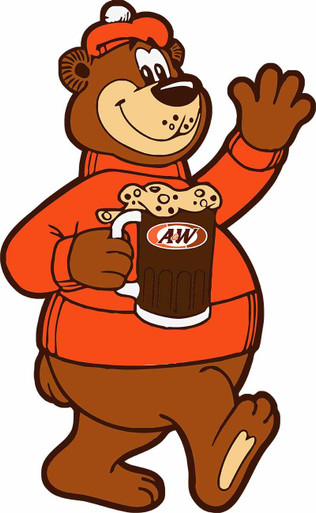 Rooty the Great Root Bear A&W Mascot Laser Cut Metal Sign - American ...
