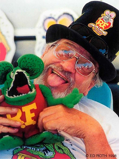 Ed Roth / Rat Fink Metal Advertisement Sign - American Collectibles