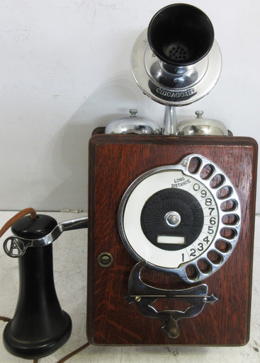 Strowger Automatic Electric Wood Dial Phone circa 1907 - American ...