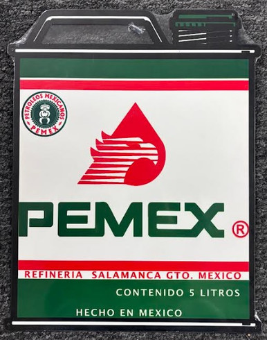 PEMEX Petroleous Can Laser Cut Metal Sign - American Collectibles