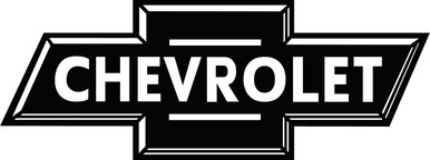 Chevrolet Black Bow Tie Laser Cut Metal Sign - American Collectibles