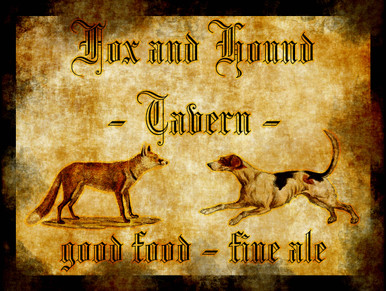 Fox & Hound Tavern Metal Sign - American Collectibles