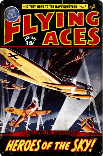 Flying Aces Metal Sign - American Collectibles