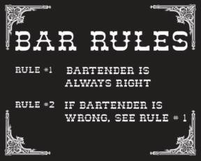 Bar Rules - American Collectibles