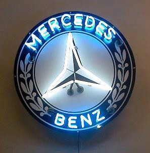Mercedes Benz Advertising Neon - American Collectibles