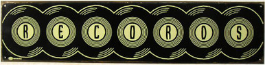 Records Rustic Metal Sign - American Collectibles