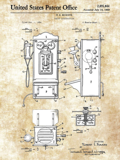 Radio US Patent Metal Sign - American Collectibles