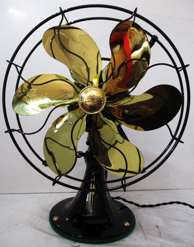 Emerson 6 Brass Blade 12 in Model 71666 3-Speed Oscillating Fan ...