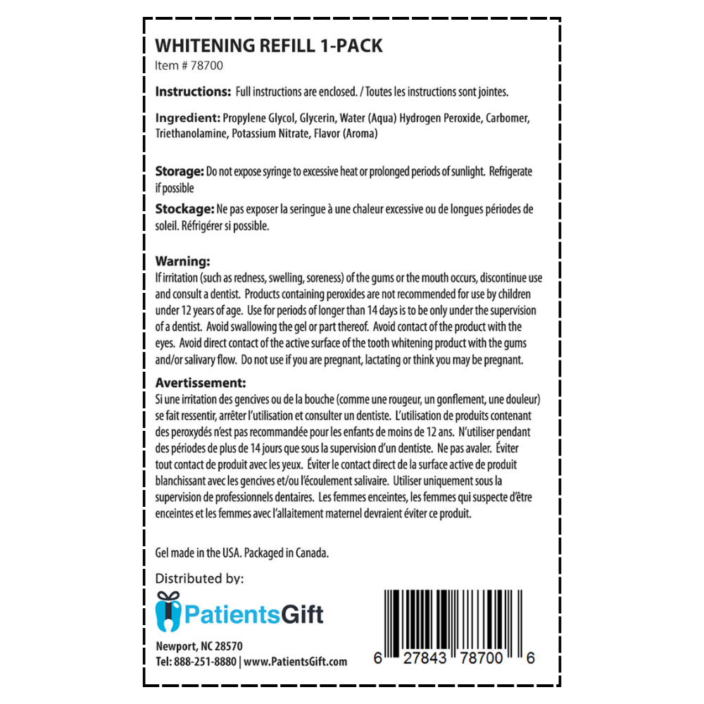 Whitening Syringe Refill Packs