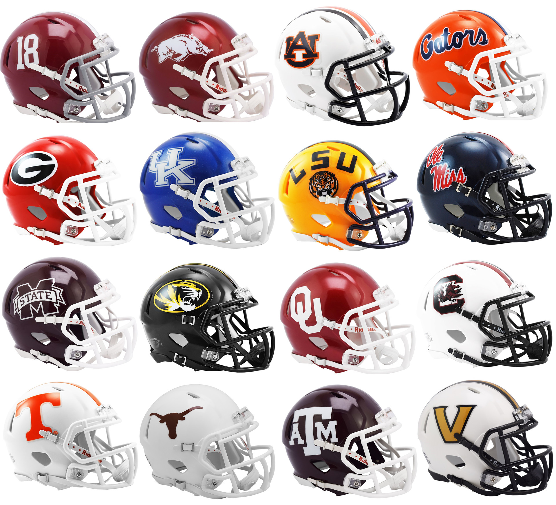 All 32 NFL Current Riddell SPEED Revolution Mini Football Helmets