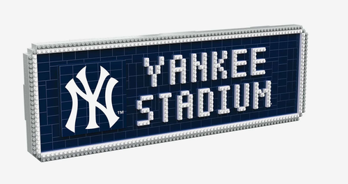 New York Yankees BRXLZ Lego Style Yankee Stadium Street Sign Building ...