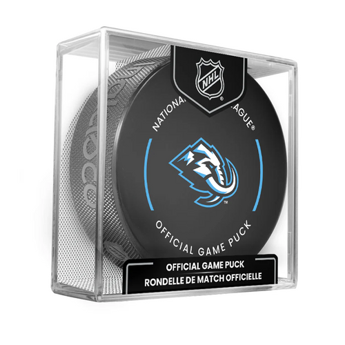 Utah Mammoth 2025-26 New Inglasco Official NHL Hockey Game Puck in Cube