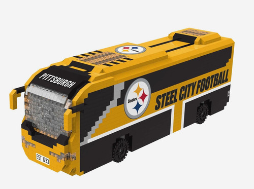 Pittsburgh Steelers BRXLZ Team Bus Lego Style Building Block Set