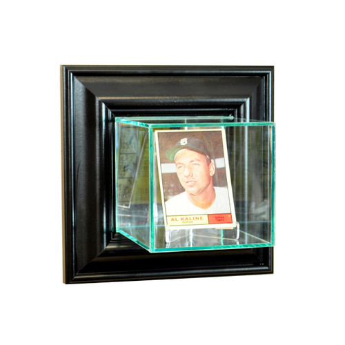 Deluxe Real Glass Wall Mounted Single Card Display Case