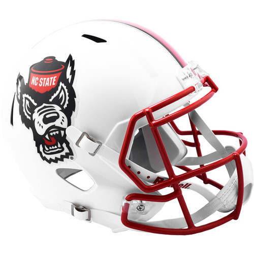 North Carolina NC State Wolfpack White Tuffy NCAA SPEED Riddell Full ...