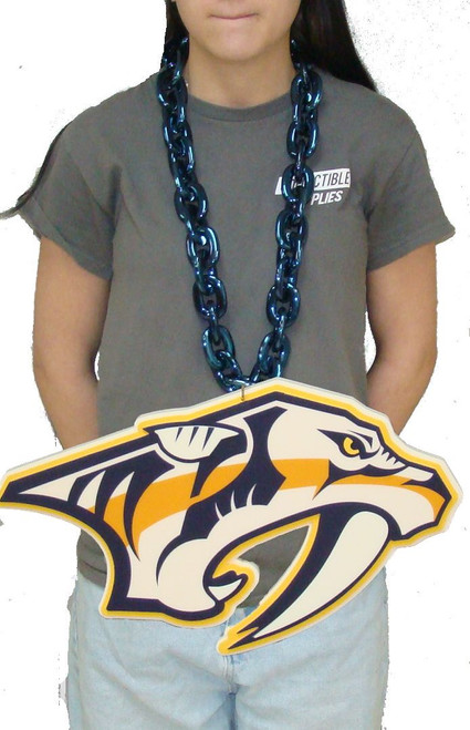 Nashville Predators NHL BIG LOGO 3D Fan Chain Foam Necklace ...