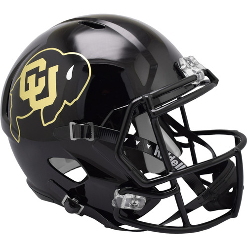 Colorado Buffaloes Black Riddell Speed Replica Full Size Football ...