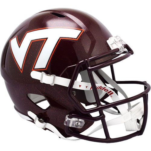 Virginia Tech Hokies SPEED Riddell Replica Full Size Football Helmet ...