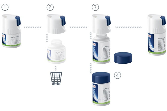 Jura Milk System Cleaning Tablets 180g (refill) - KitchenEssentials.ca