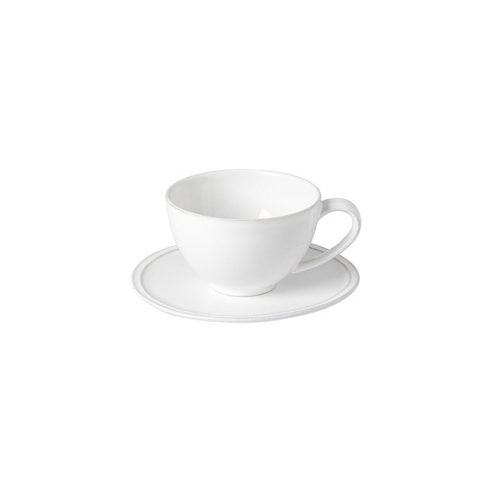 Costa Nova Friso White Tea Cup & Saucer 0.26L Set of 6