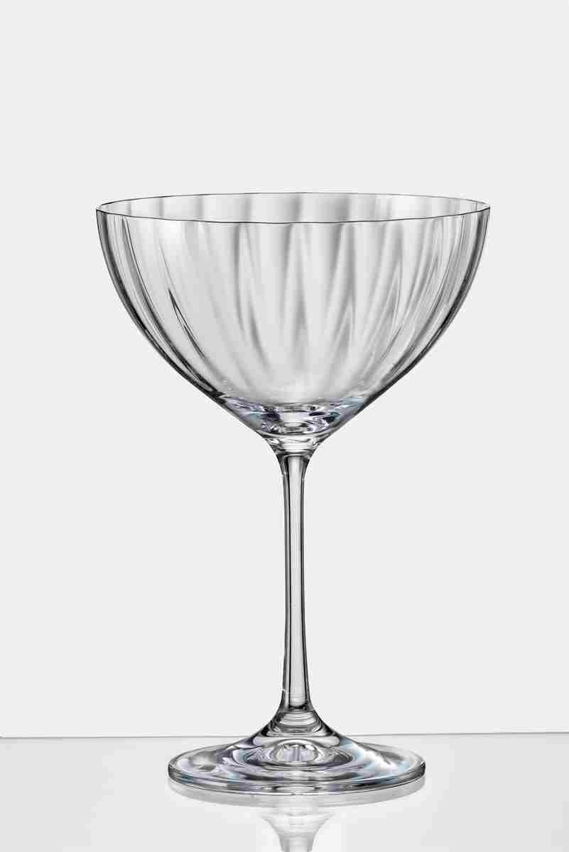 Waterfall Optic Cocktail Coupe - Set of 6