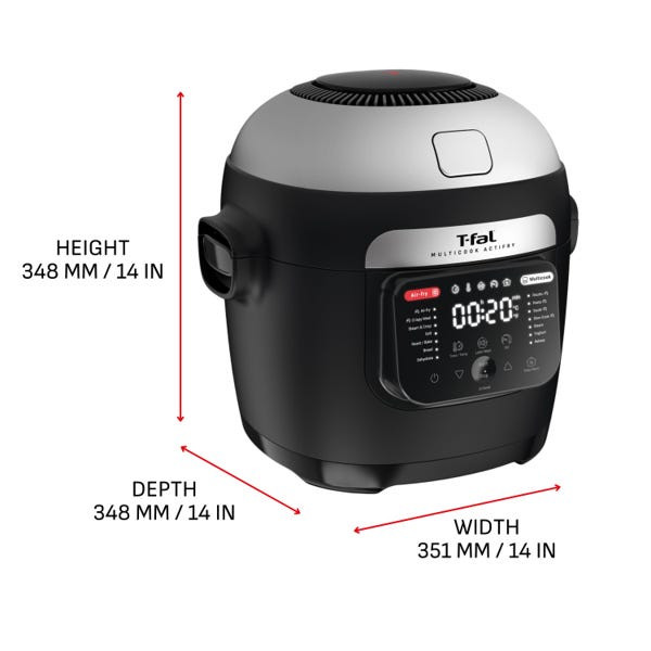 Multicook Actifry Air Fryer & Multicooker, 6L – Automatic Stirring Paddle | KitchenEssentials.ca