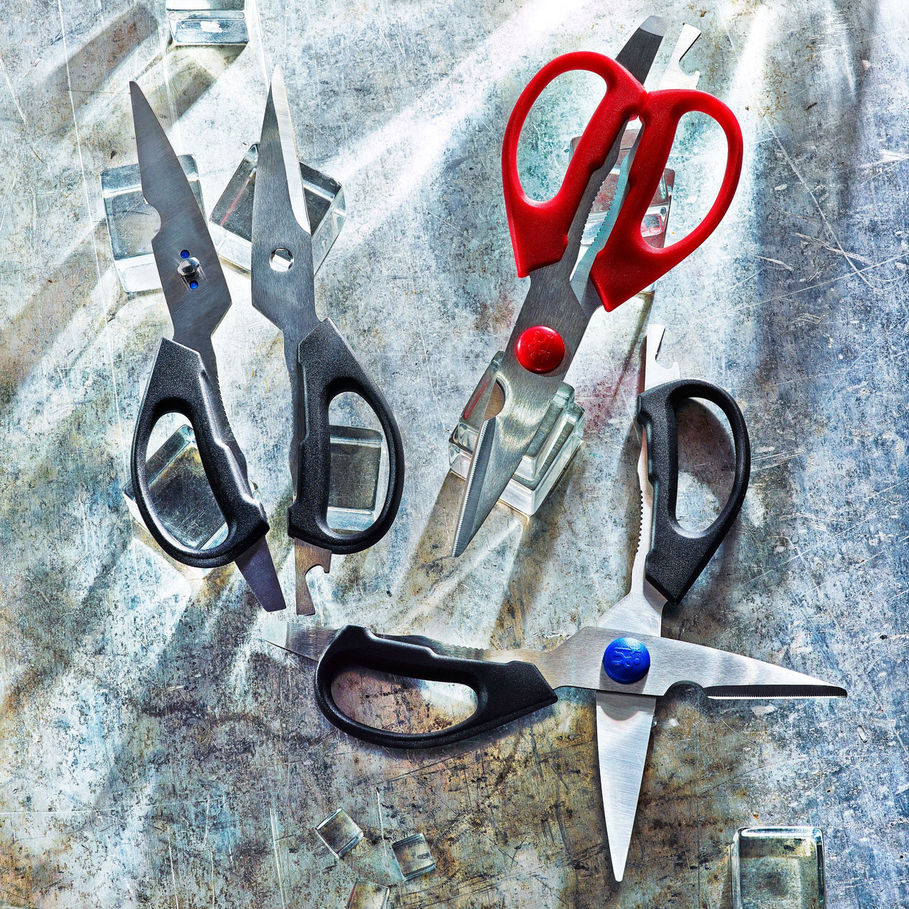 HENCKELS Kitchen Elements Shears Set 3 Piece, Stainless Steel ...