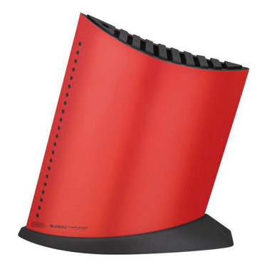 Global Red Ship Shape 10 Slot Knife Block