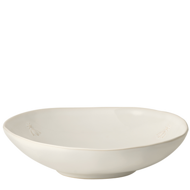 Bee Pasta Plate Ecru- set of 4
