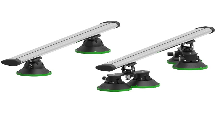 Tree Frog Multiple Crossbar Vacuum Mounted Roof Rack - Bikebug