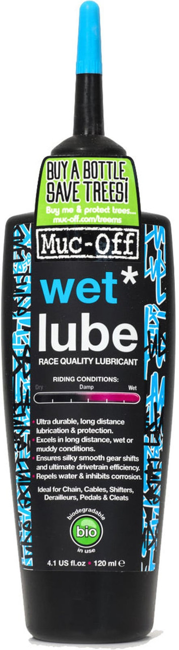 Muc-Off Bio Wet Lube 120mL Bottle - Bikebug