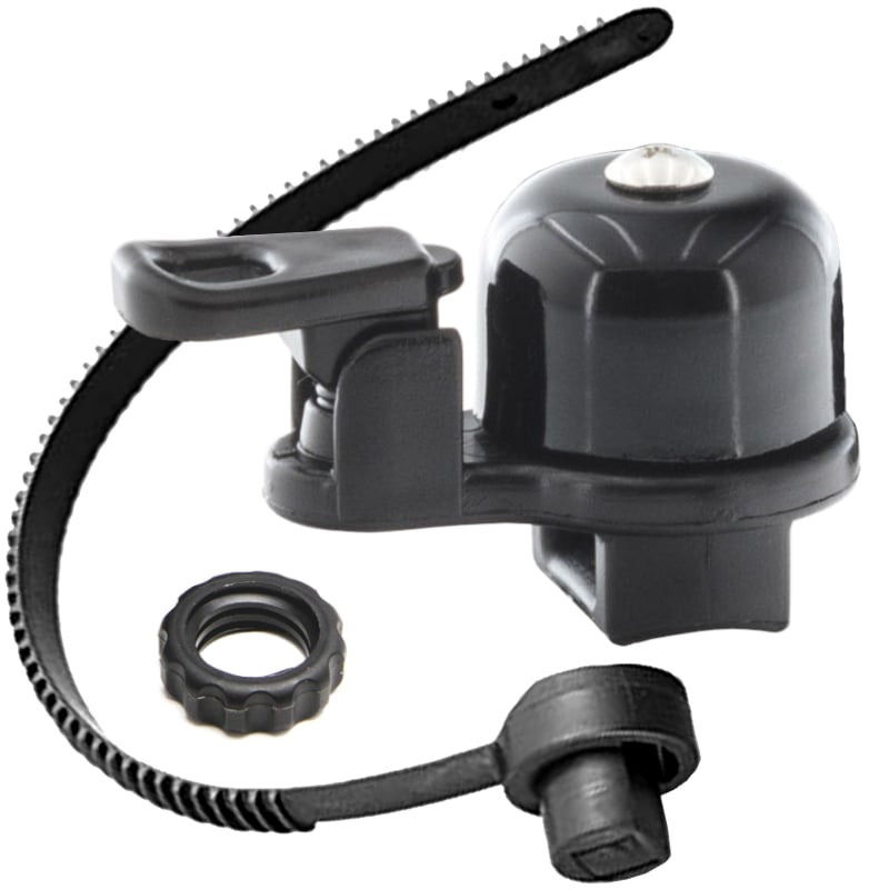 CatEye OH-2400 FlexTight Solid Brass Micro Bike Bell Black - Bikebug