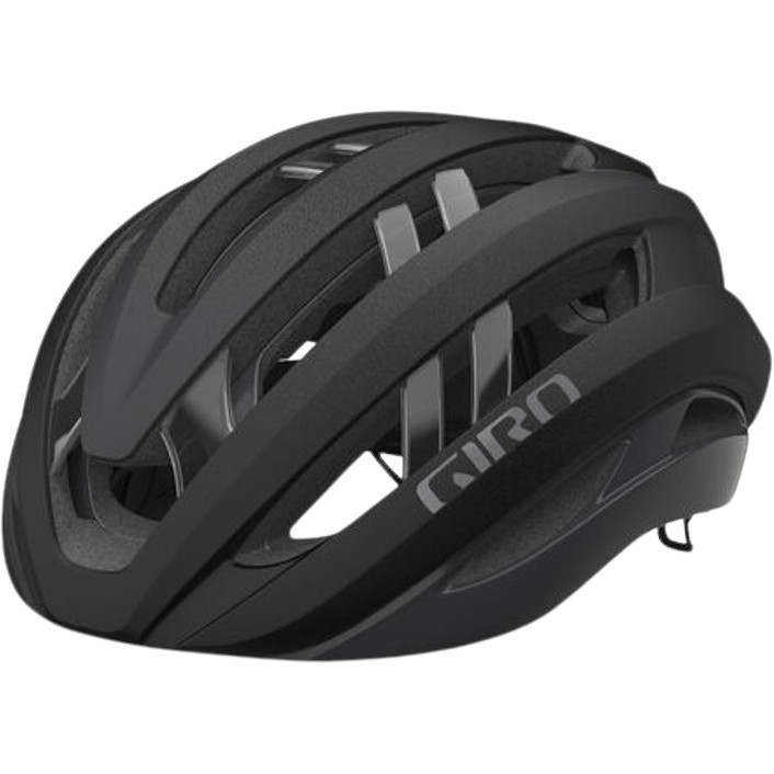 GIRO Aries Spherical Road Helmet Matte Black Silver Logo - Bikebug