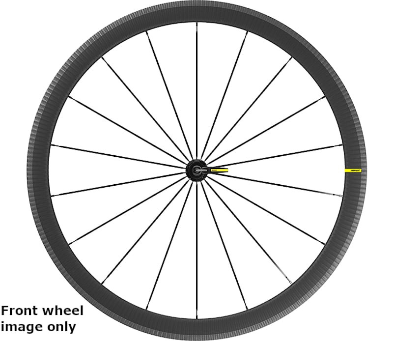 Mavic Cosmic SL 40 700c QR Rim Brake Carbon Fibre Rear Wheel (Shimano ...